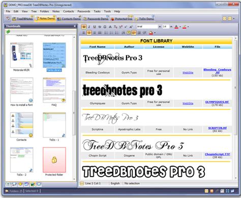 Treedbnotes Pro Writing And Journaling Software For Pc