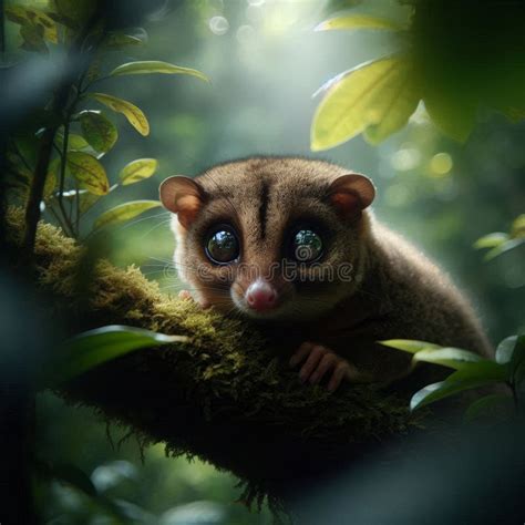 Tree Dwelling Marsupial Moment Stock Illustration Illustration Of