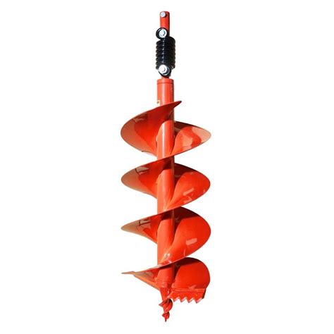 Gardentrax Double Spiral Earth Auger Spiral Drill Bit 10” X 36” Post Hole Digger With 78