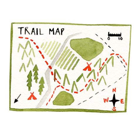 Trail Map Illustration Artofit