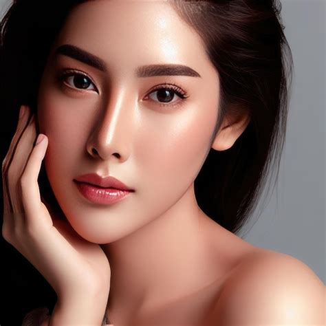 Portrait Of A Beautiful Woman Premium Ai Generated Image