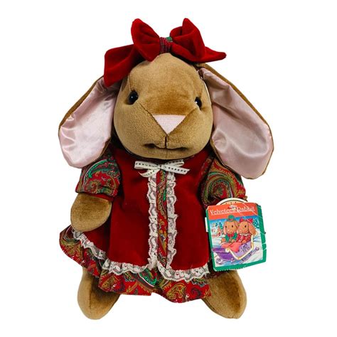 Christmas 1985 Velveteen Rabbit Plush 12 Inch Vtg Holiday Stuffed