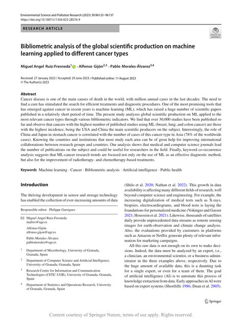 Pdf Bibliometric Analysis Of The Global Scientific Production On