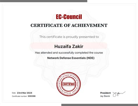 Huzaifa Zakir On Linkedin Network Defense Essentials Nde