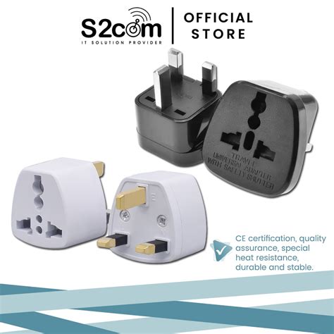 Universal Uk 3 Pin Travel Adapter Plug Socket Shopee Malaysia