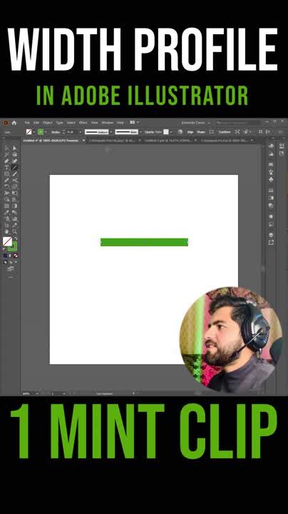 How To Use Variable Width Profile Tool In Adobe Illustrator 🚀
