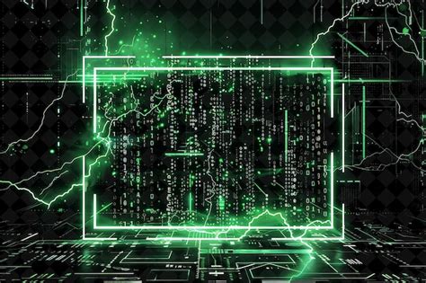 Premium Psd Png Matrix Code Frame Enclosing Electroneum With