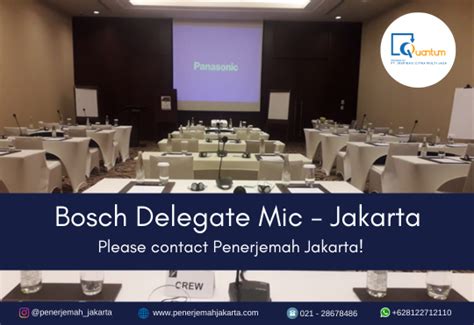 Bosch Delegate Mic Jakarta Complete Setup And Technical Support