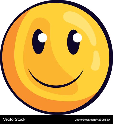 Happy Face Emoji Royalty Free Vector Image Vectorstock