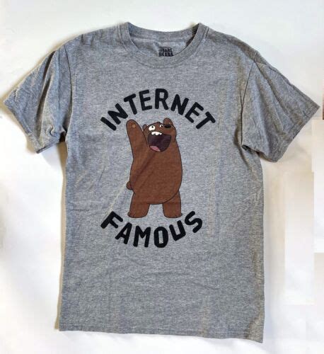 We Bare Bears Griz Internet Famous Mens Small Graphi Gem