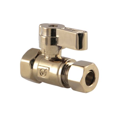 Kingston Brass 38 Inch Fip X 38 Inch Od Comp Quarter Turn Straight
