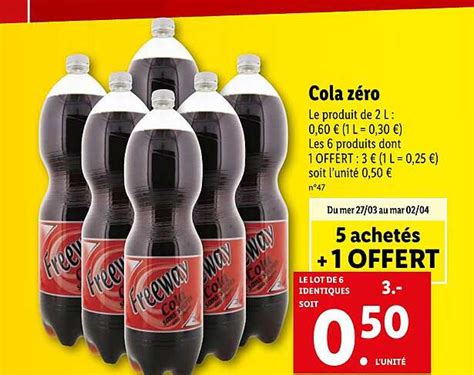 Promo Cola Zéro Chez Lidl Icatalogue Fr