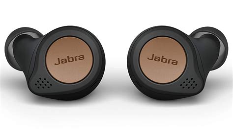The Jabra Elite Active 75t True Wireless Bluetooth Earbuds Copper Black