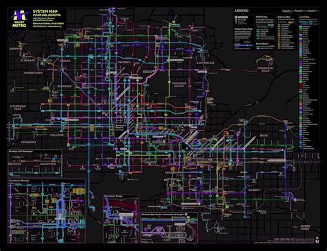 Pdf System Map Legend Miles Valley Metrolewis Coury Ave Javelina