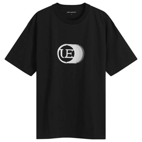 Uniform Experiment Moire Ue T Shirt Black End Us