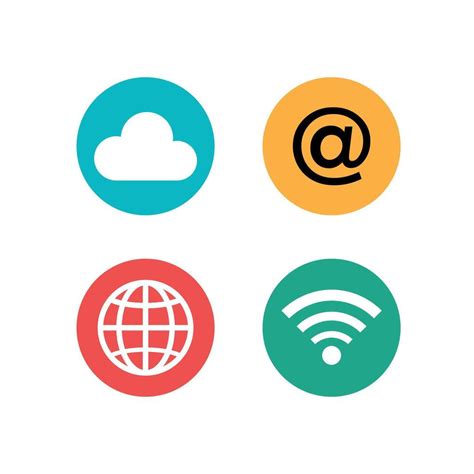 Internet Icon Collection 48306709 Vector Art At Vecteezy