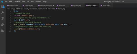 database mysql membuat crud dan print data dengan php and mysqli site