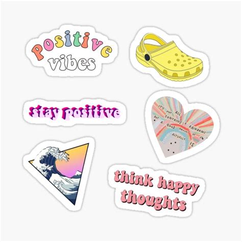 Positivity Pack Sticker For Sale By Sistermoiyaa Redbubble