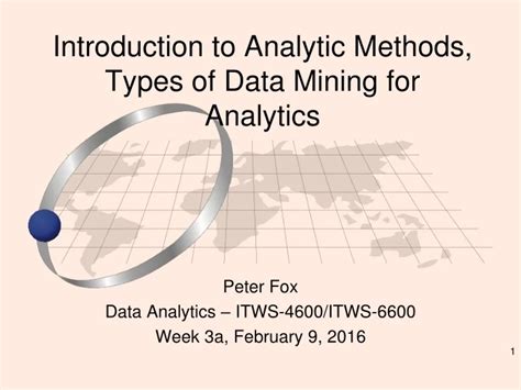 Ppt Introduction To Analytic Methods Types Of Data Mining For