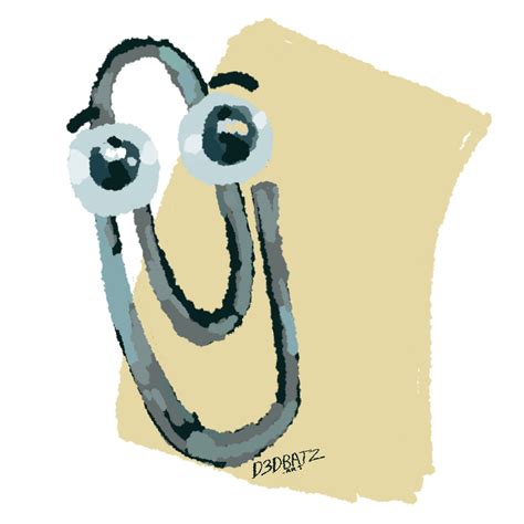 Clippy Fan Art Doodle By D3dbatz On Deviantart