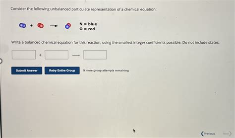 Solved Consider The Following Unbalanced Particulate
