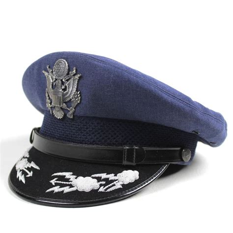 Original Us Air Force Usaf Officer Dress Visor Cap Hat Flight Ace