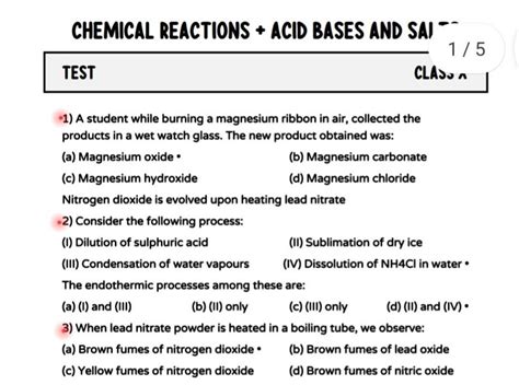 Nitrogen Dioxide Is Evolved Upon Heating Lead Nitrate 2 Consider The Fol