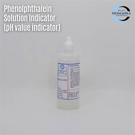 Phenolphthalein Solution Indicator Ph Value Indicator Shopee