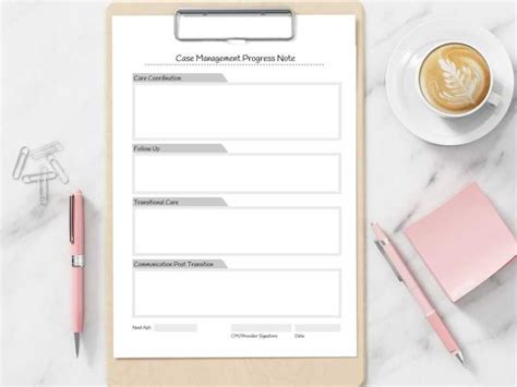 Case Management Progress Note Template Midi