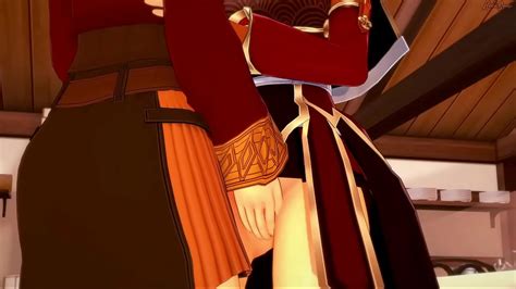 Cute Elf Couple Has Lesbian Sex Before Using A Straponand