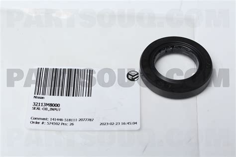 SEAL-OIL,INPUT 32113M8000 | Nissan Parts | PartSouq