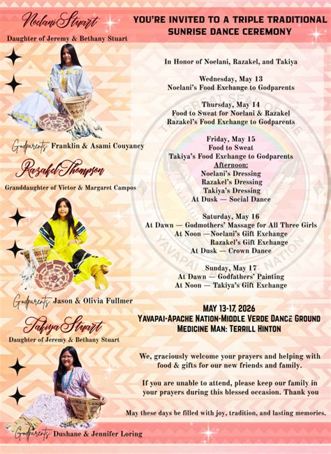 Triple Traditional Sunrise Dance Ceremony Yavapai Apache Nation