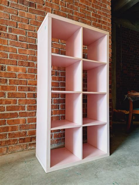 Ikea Kallax Shelving Unit Light Pink 77x147 Cm Ikea Kallax Unit Rakmerah Jambu Cerah77x147