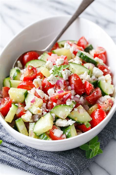 Tomato And Cucumber Salad Love And Olive Oil