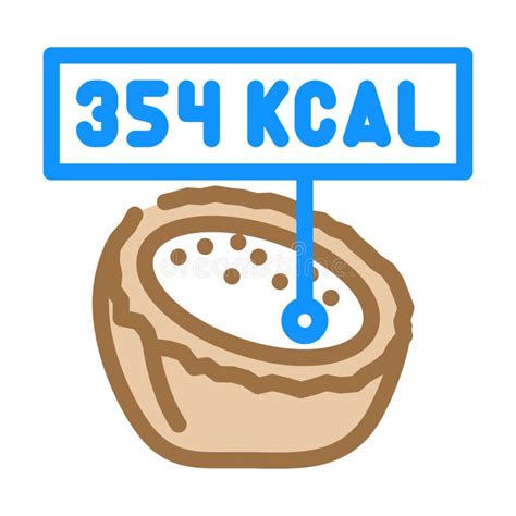 Nutritional Energy Value Color Icon Vector Illustration Stock Vector Illustration Of Color