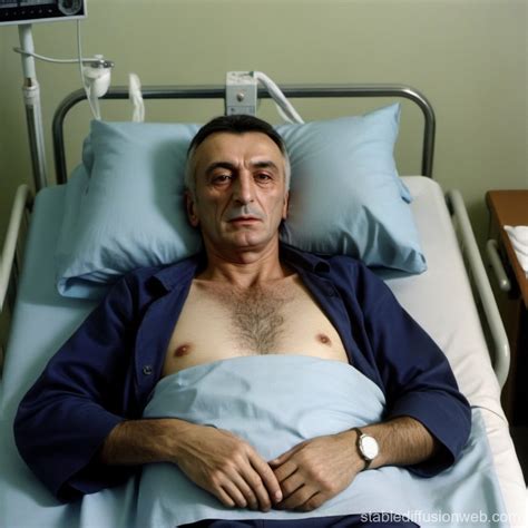 War Criminal Arkan Raznatovic In Hospital Stable Diffusion Online