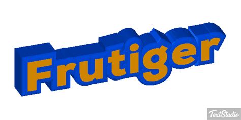 Frutiger Font Animated  Logo Designs