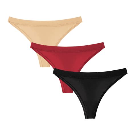 Fulorrnie Underwear For Women Plus Size Thong Seamless Comfort Panties