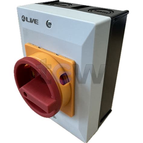 Live 32a 4 Pole Rotary Isolator Ip65 Ri432 Tew Electrical