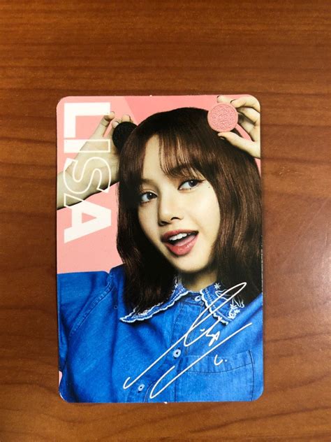 Blackpink Oreo Photocard 3 Lisa Hobbies And Toys Memorabilia