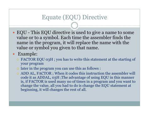 Assembler Directives And Basic Steps Alp Of 8086 Pdf