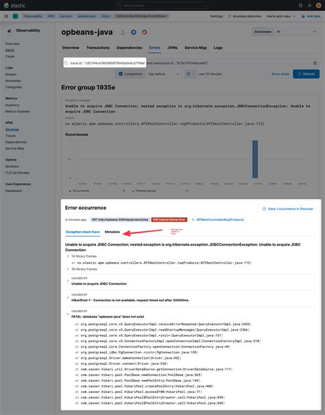 [apm] view logs on errors page · issue 119086 · elastic kibana · github