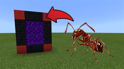 How To Make A Portal To The Ant Dimension In Mcpe Minecraft Pe Youtube