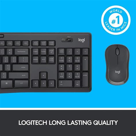 ★sg Ready Stock★ Logitech Mk295 Silent Wireless Combo Comfort Compact Mouse Full Size Keyboard