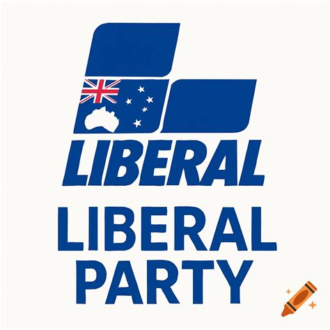 Logo For The Liberal Party Of Australia With Blue Graphic Australian