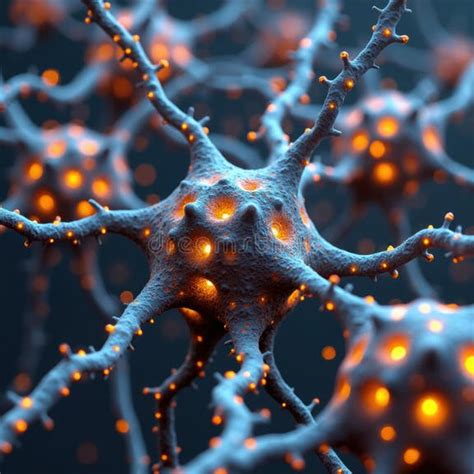 Neural Symphony The Dance Of Synapses Generative Ai Stock Illustration Illustration Of Micro