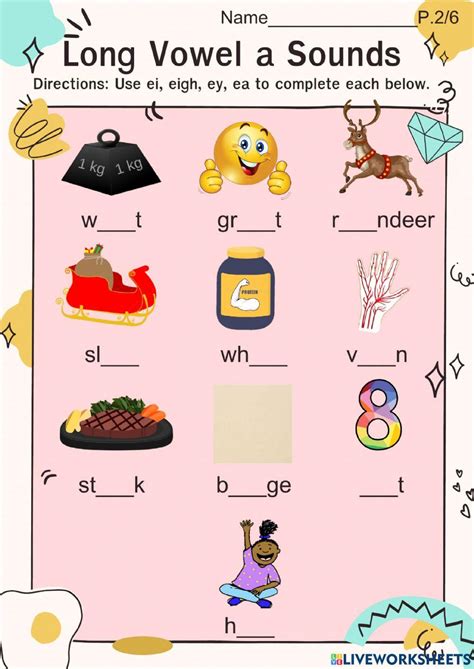 Long A Soundse Free Interactive Worksheets 1840412