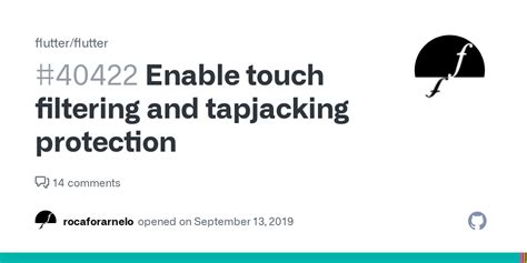 Enable Touch Filtering And Tapjacking Protection Issue Flutter Flutter GitHub