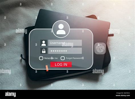Cyber Security Password Login Online Concept Username And Password For
