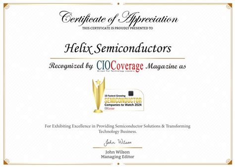 Helix Semiconductors A Leading Semiconductor Company Ciocoverage Driven For Technology Leaders